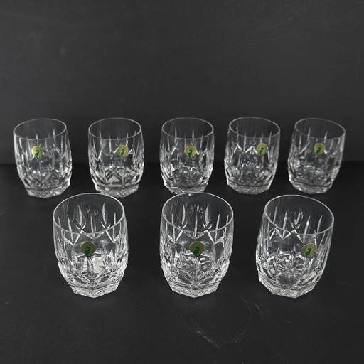 Eight (8) Waterford Crystal Rocks Glasses