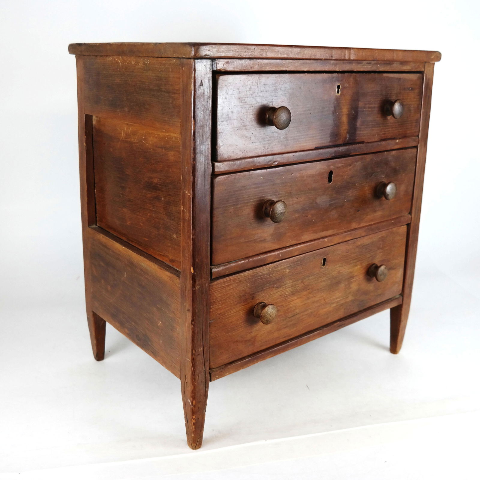 Antique American Pine Salesman's Sample Chest
