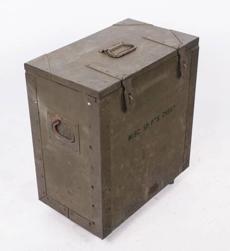 Vintage WWII Military Foot Locker / Storage Chest (#0227) on May 20 ...