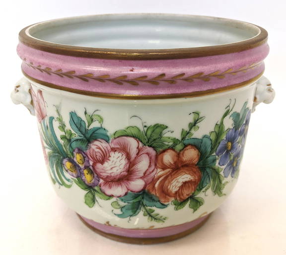 Antique Old Paris Cachepot