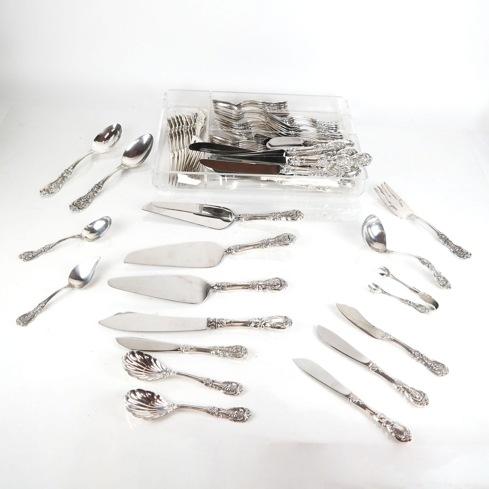 94 Pc. Reed & Barton Sterling Silver Flatware Set