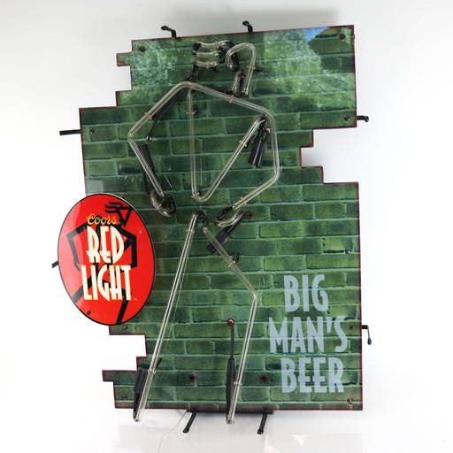 Coors Red Light Neon Bar Sign