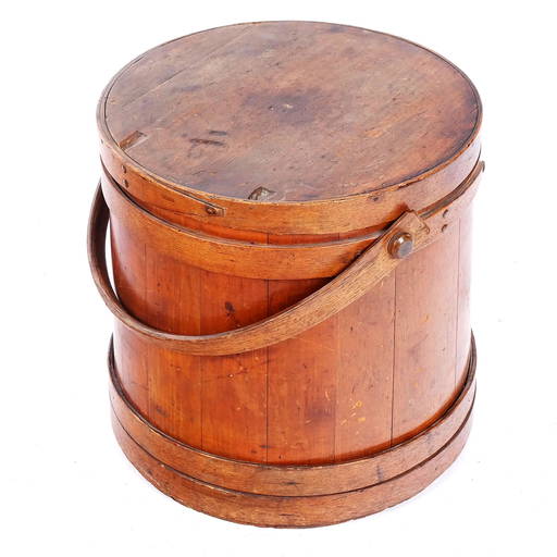 Rustic Oak Covered Bucket
