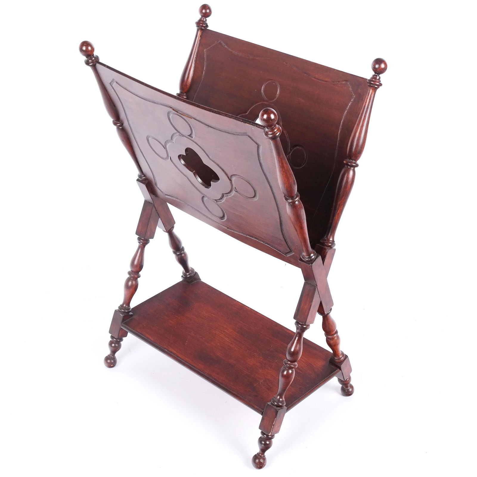Carved Wood Newspaper Rack - Oct 08, 2022 | Roland NY in NY