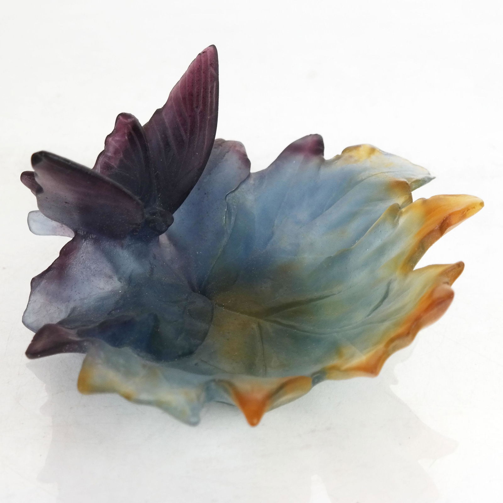Daum France Butterfly Leaf Glass Dish - Nov 05, 2022 | Roland NY in NY
