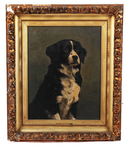 W. BRUCE: Dog Portrait - Painting (#0185) on Dec 03, 2022 | Roland NY in NY