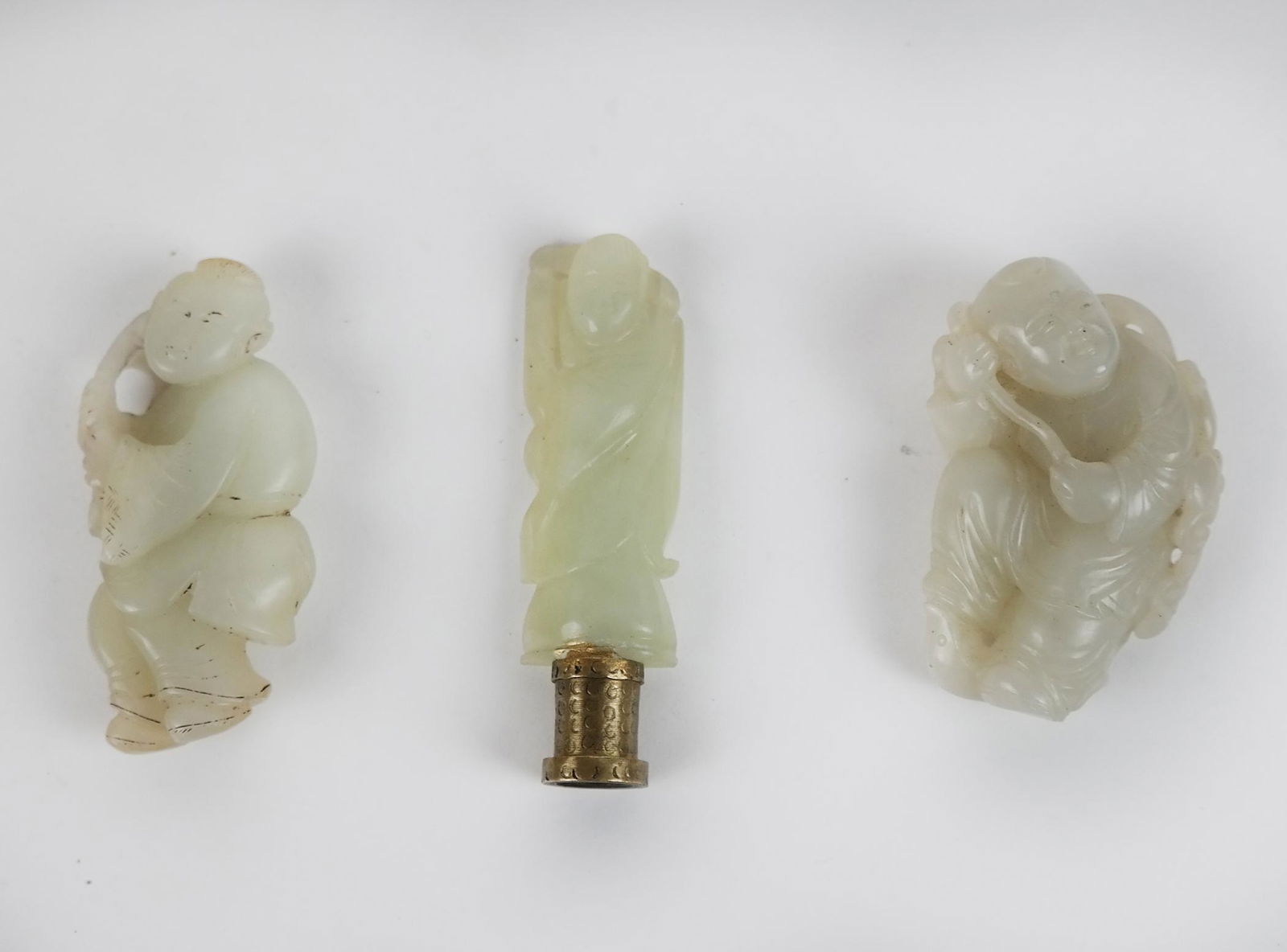 Three Chinese Carved Jade Items