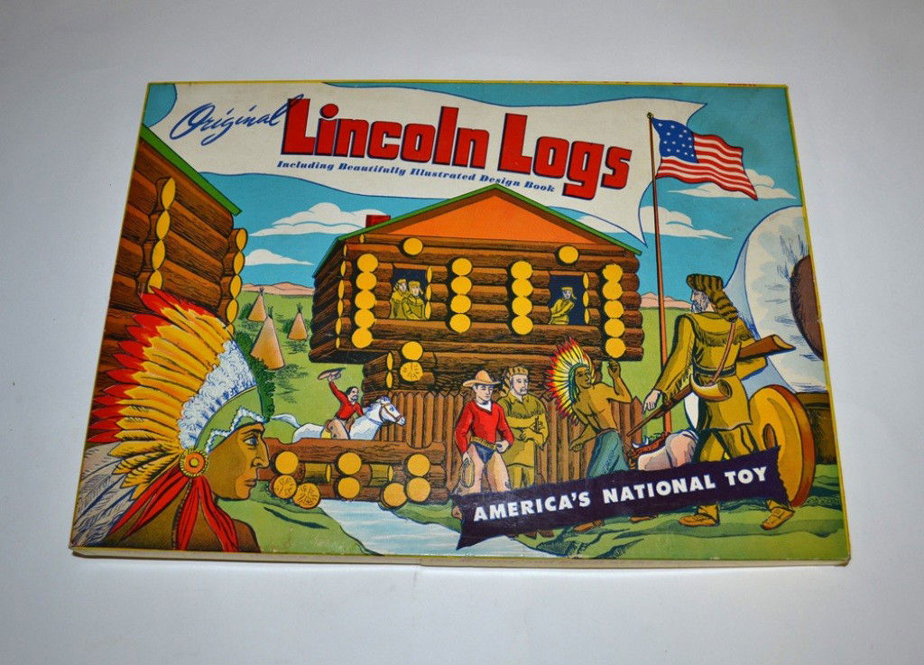 12: Vintage "Original Lincoln Logs - 1L" Set
