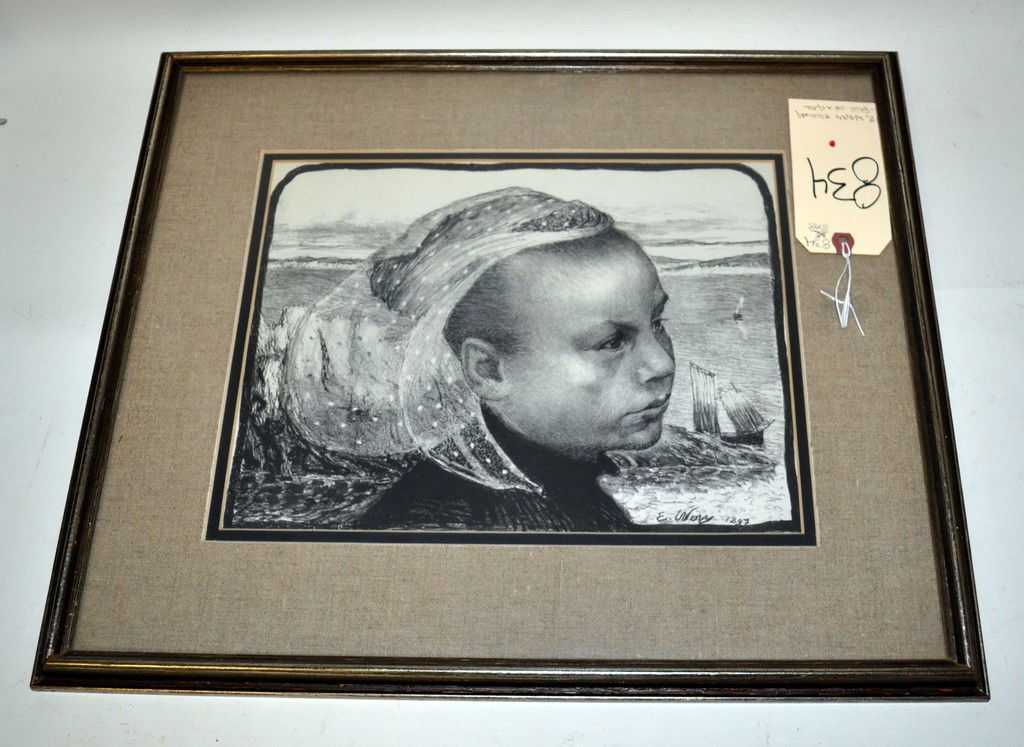 834: Emile-Auguste Wery Etching