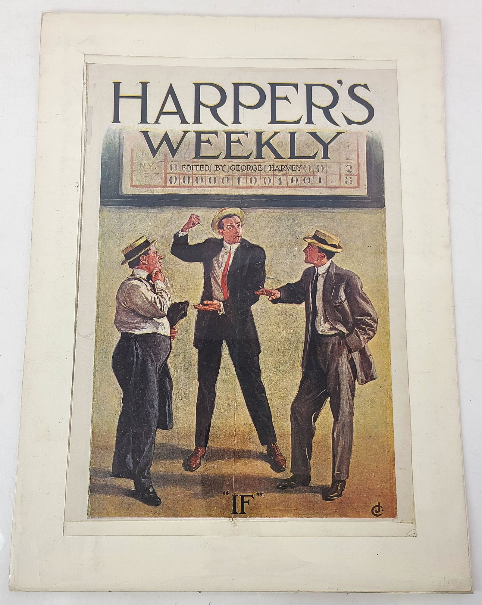 Harper's Weekly Magazine Cover 20th C. Print