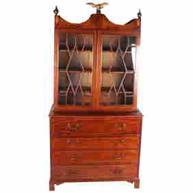 American Rococo Revival Rosewood Secretary Bookcase - Feb 04, 2023 ...