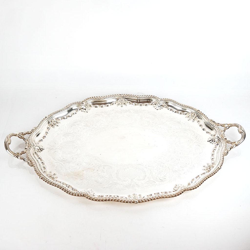 Large Elkington Silver Plate Tray