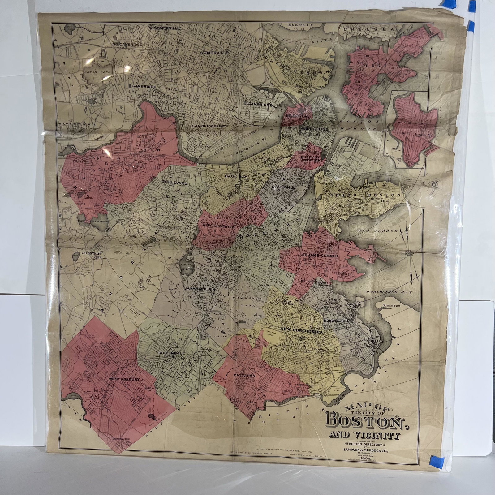 Map Of The City Of Boston, Massachusetts (1904)