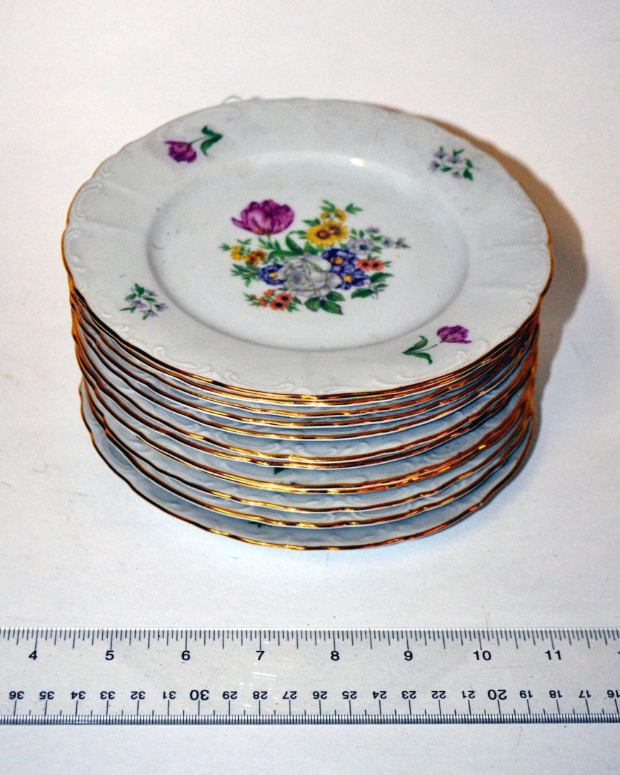 Set Of 12 Bohemian Dessert Plates