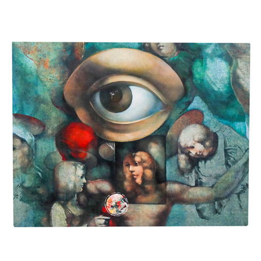 Russian School: Abstract Oil Painting