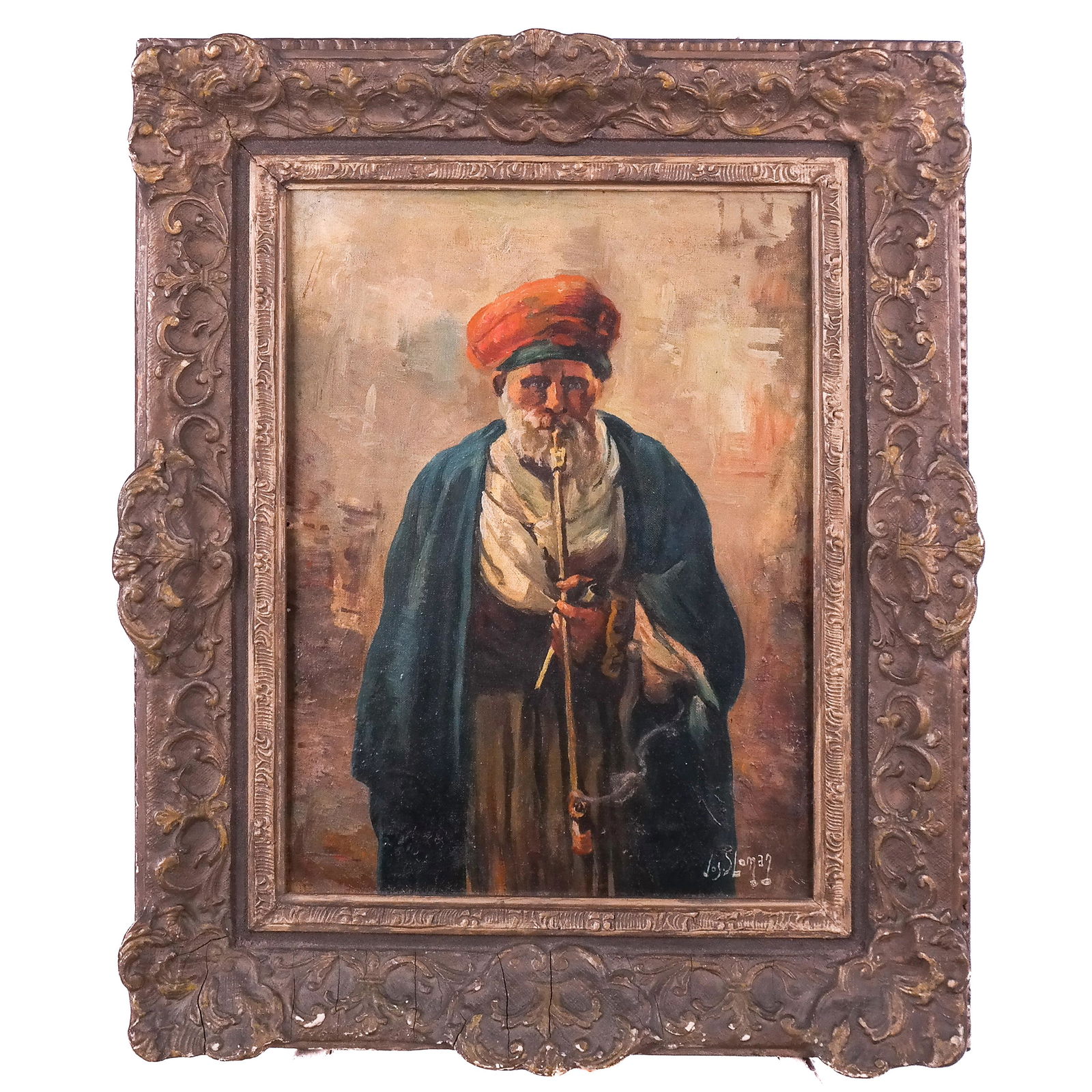 Joseph Sloman: Man With Pipe Painting