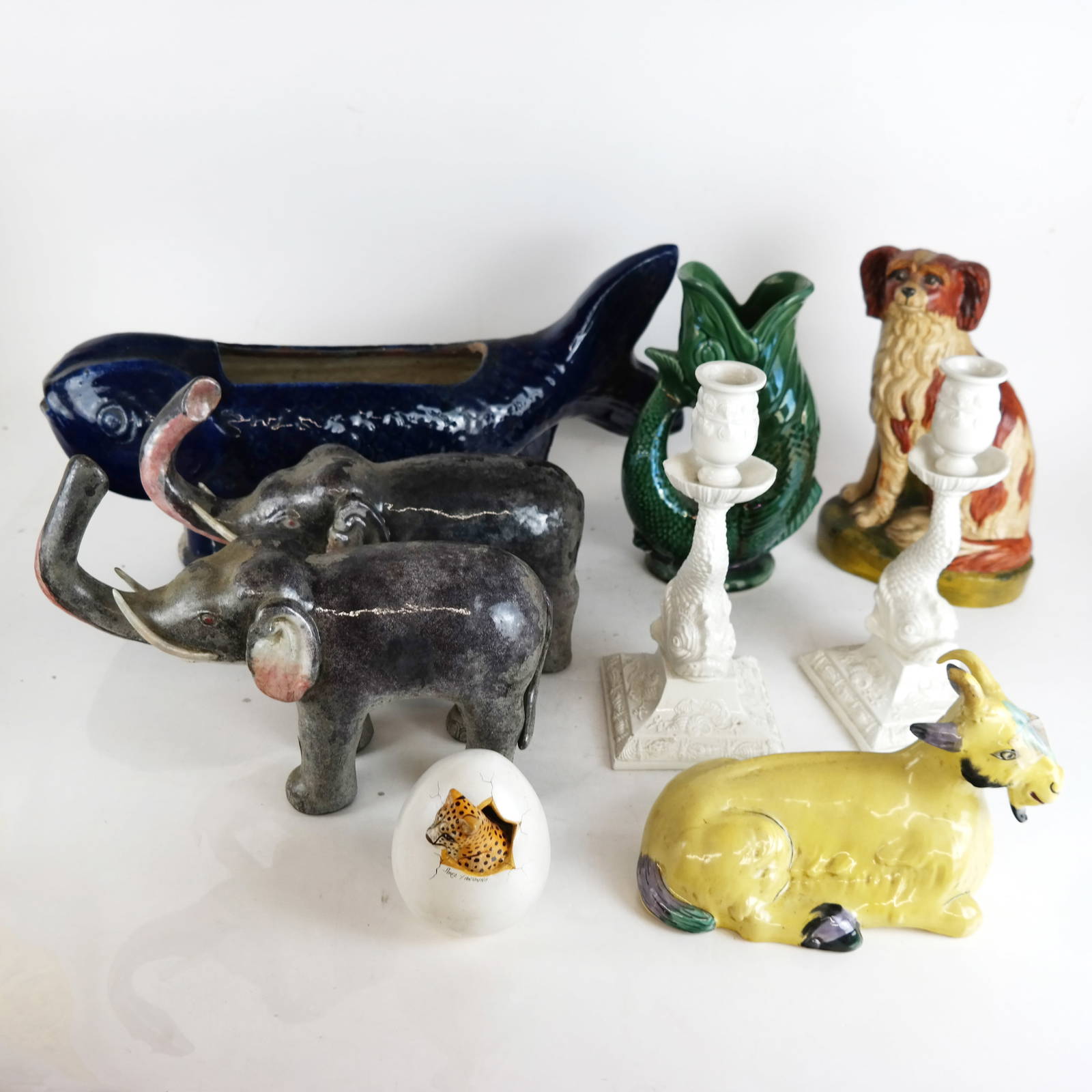 Group Of 9 Animal-form Decorations Auction