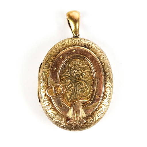 14k Victorian Garter Circlet Locket