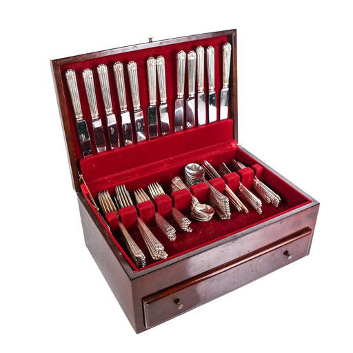 71 Piece Christofle Silver Plated Flatware Set