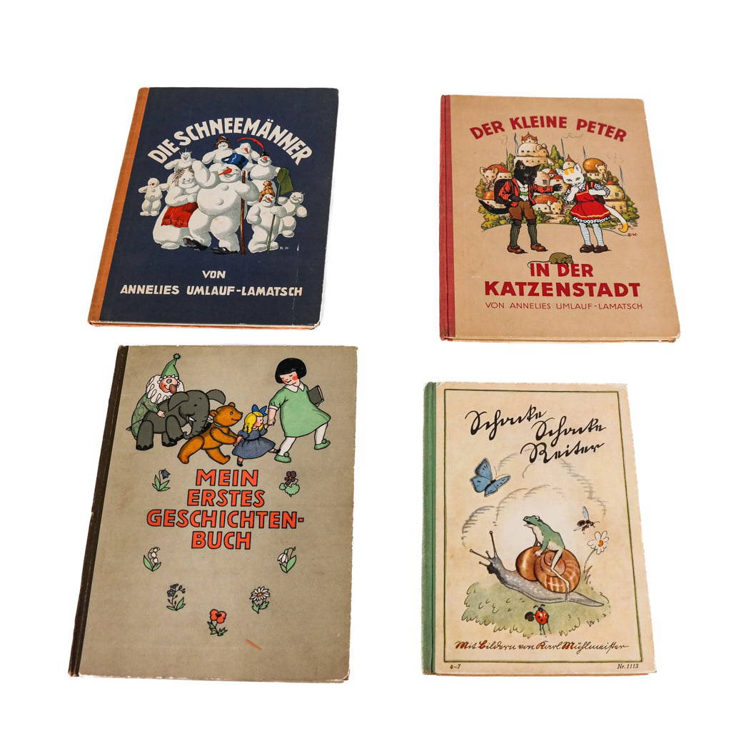 Group Of Four (4) German Children's Books Auction