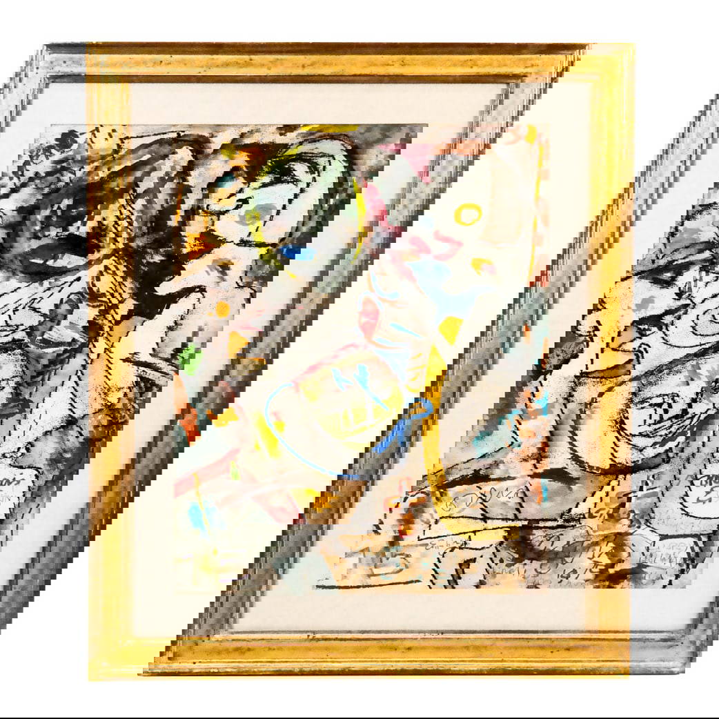 Norris Embry: Mixed Media Work On Paper Auction