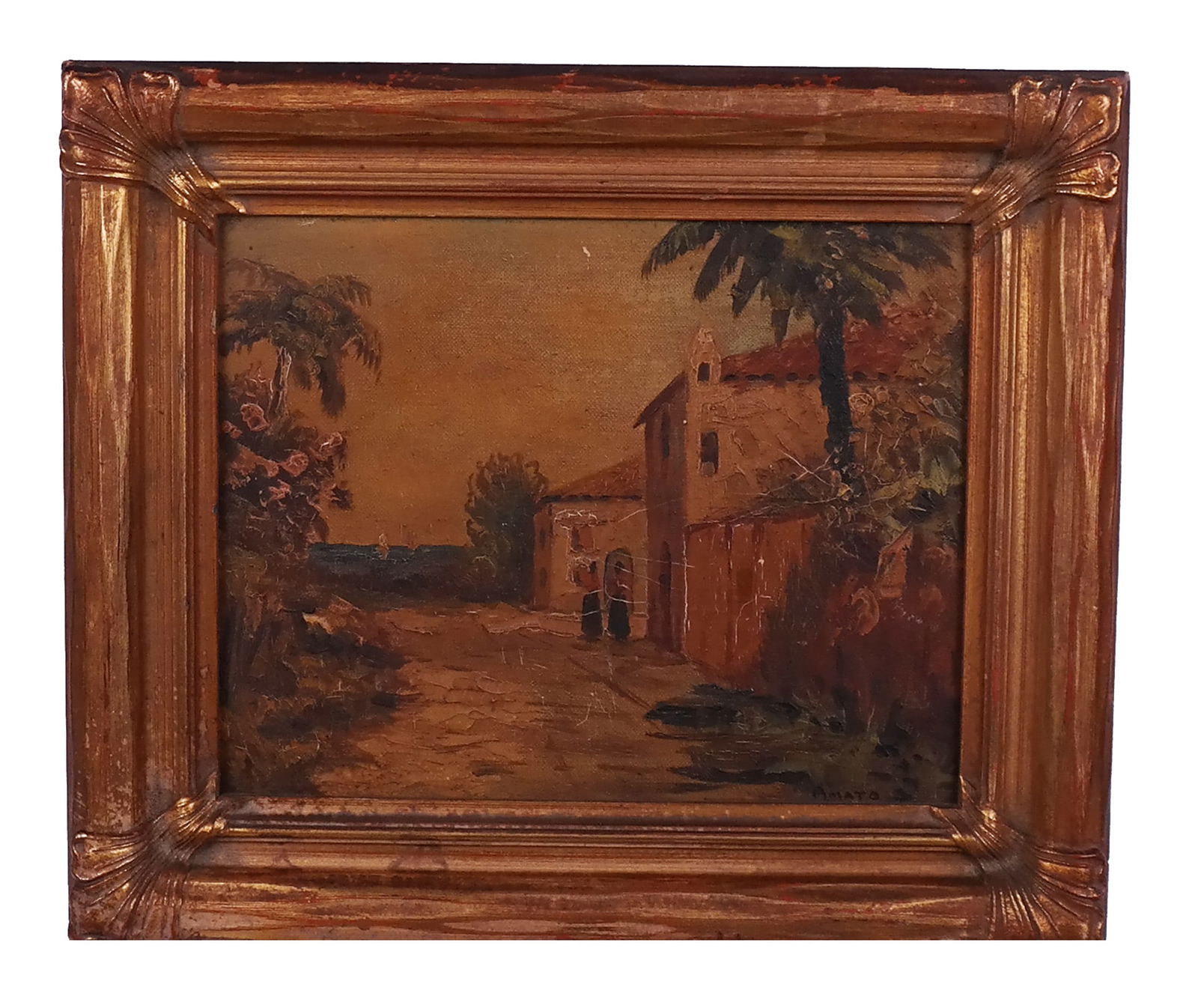 Orazio Amato: Village Scene - Painting Auction
