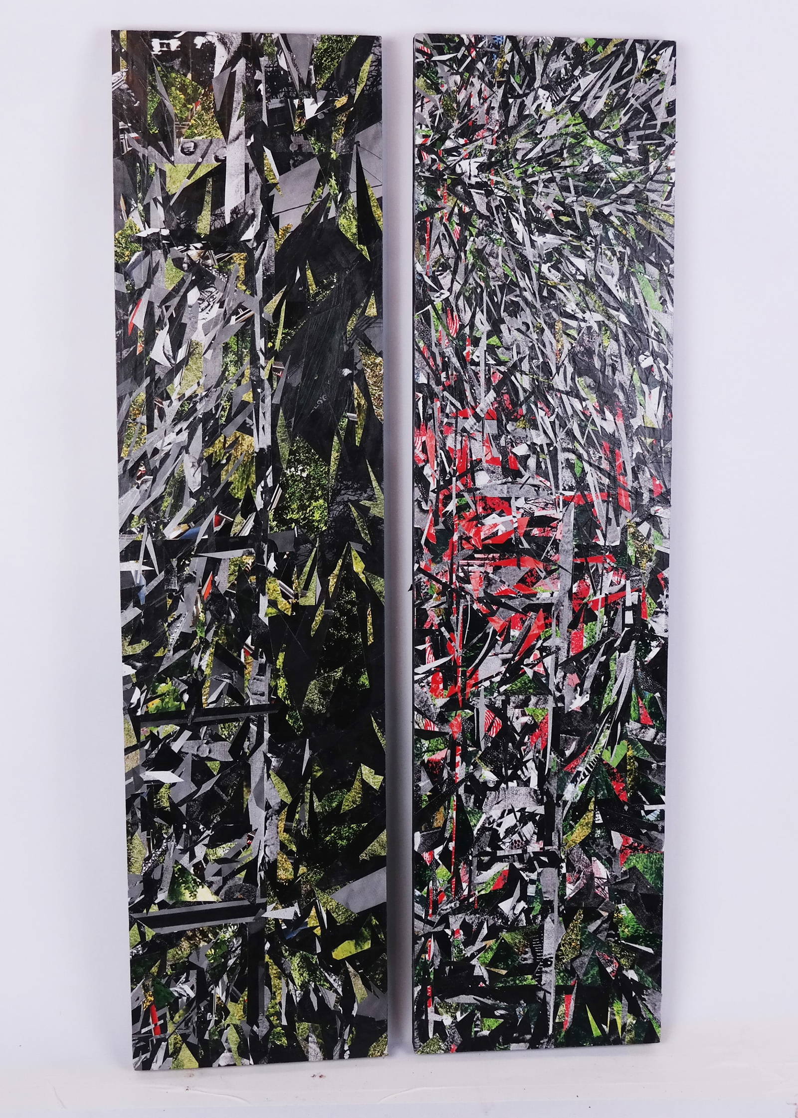 John Shorb: Pair Of Abstract Collages Auction