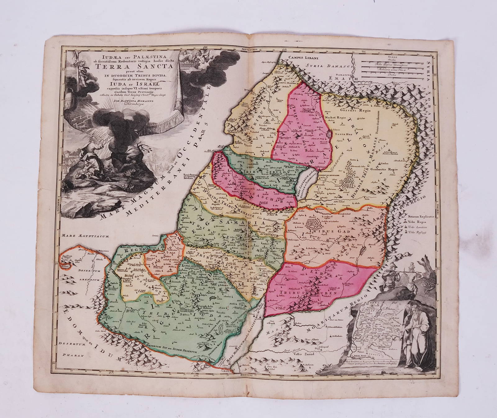 After Nicolaus Visscher, Map Of The Holy Land Auction