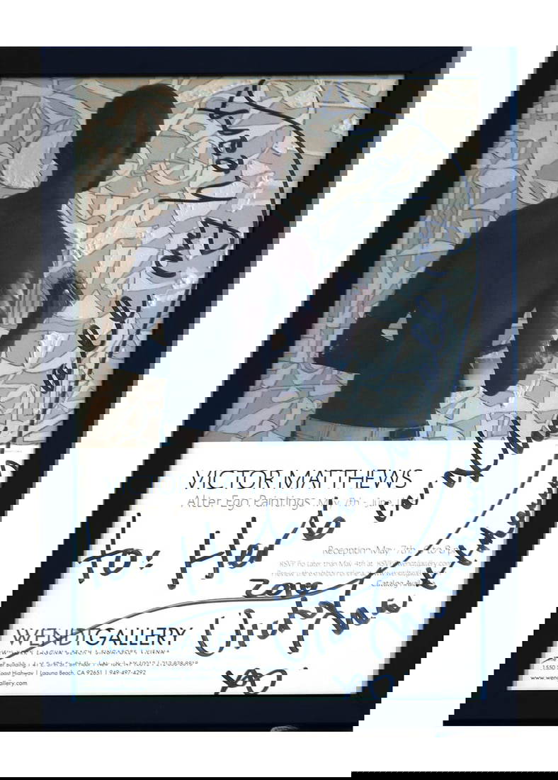Victor Matthews: Exhibition Poster, Signed Auction