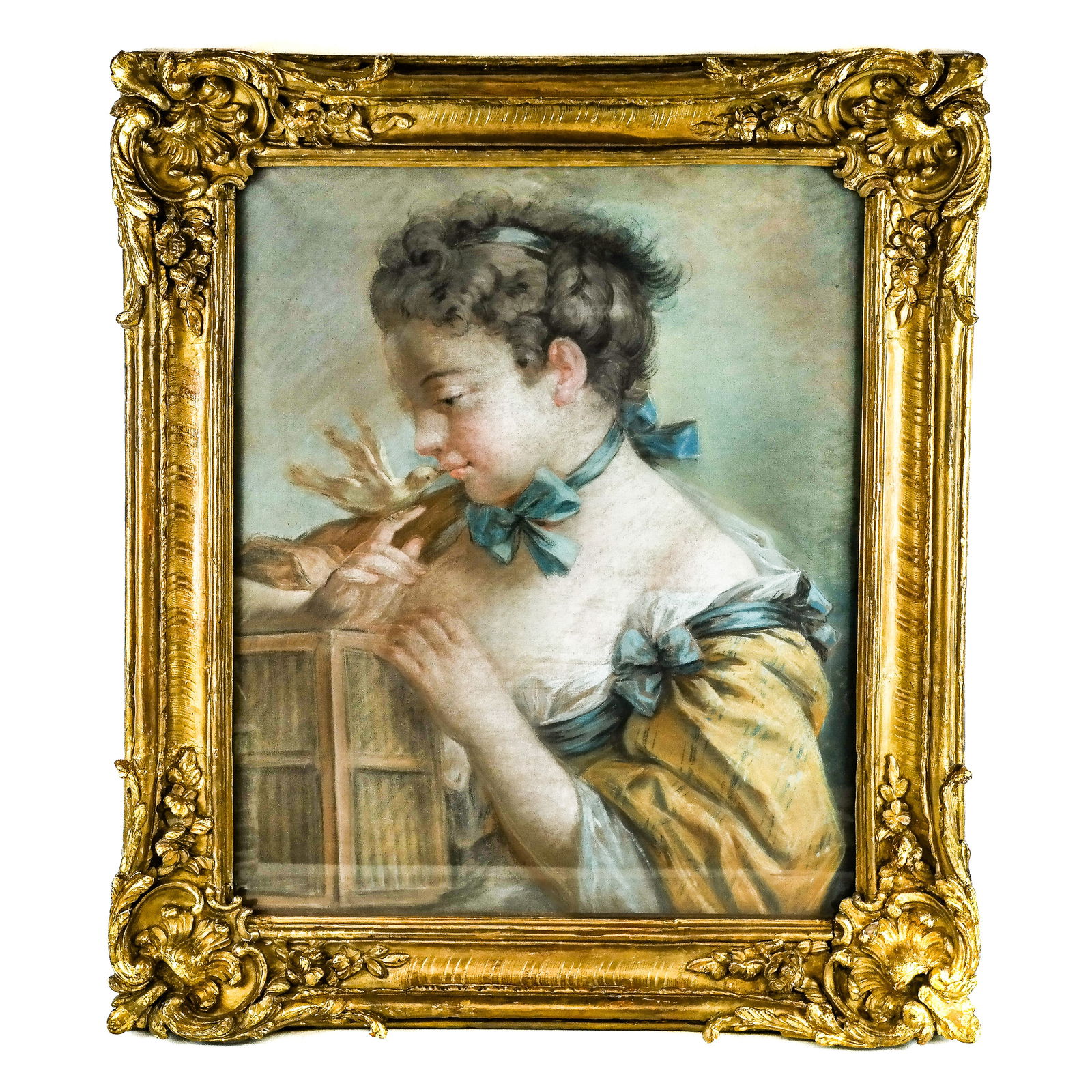 After Francois Boucher: Portrait Of Young Lady Auction