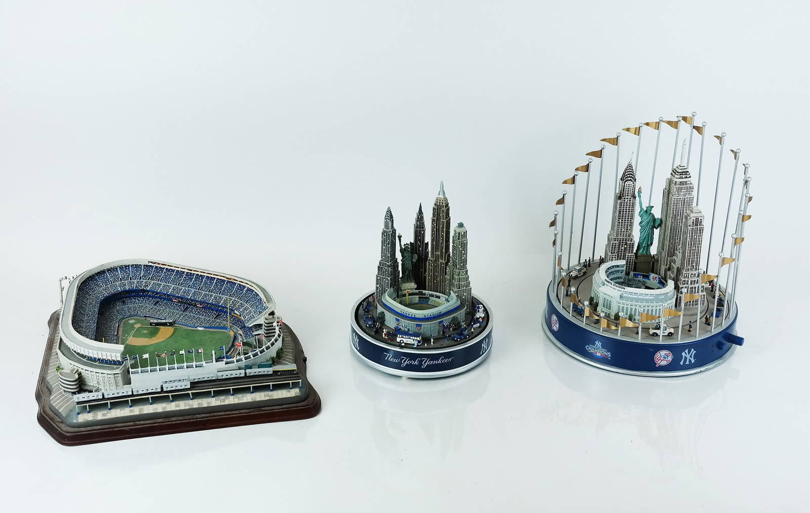 Three Yankee Baseball Stadium Models Auction