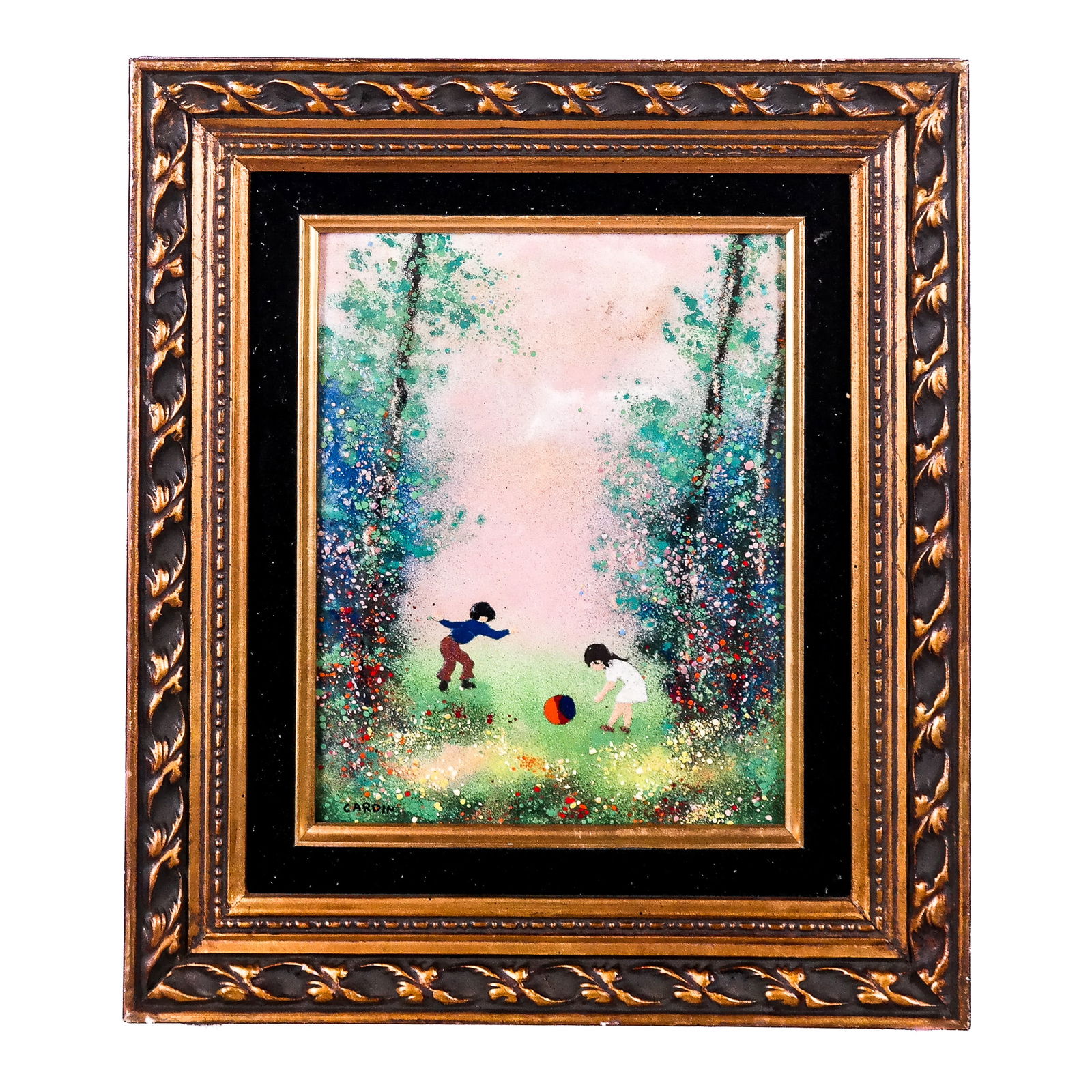 Cardin: Enamel On Tin Painting, Signed Auction