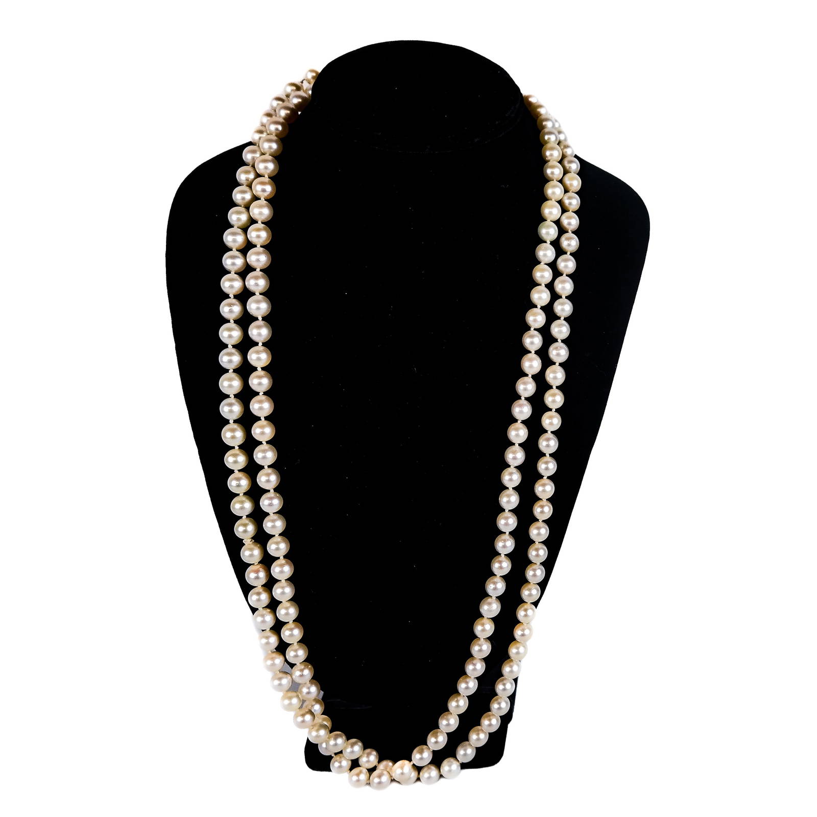 Cultured Pearl Opera-length Necklace Auction