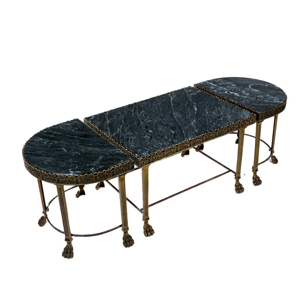 French-style Three-part Coffee Table Auction