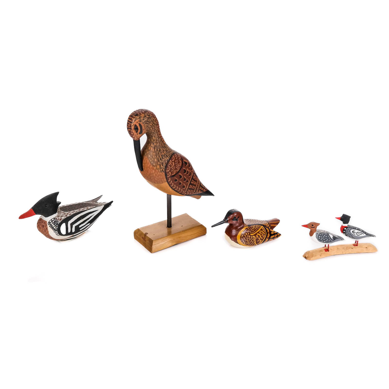 4 David Bennett Carved Birds & Ducks Auction