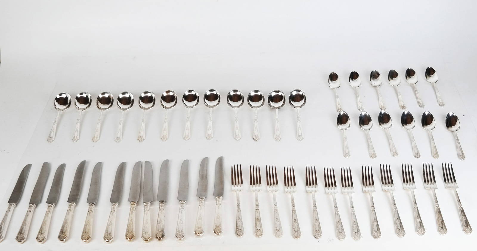Wallace Silver Plate Flatware Service (48 Pcs) Auction