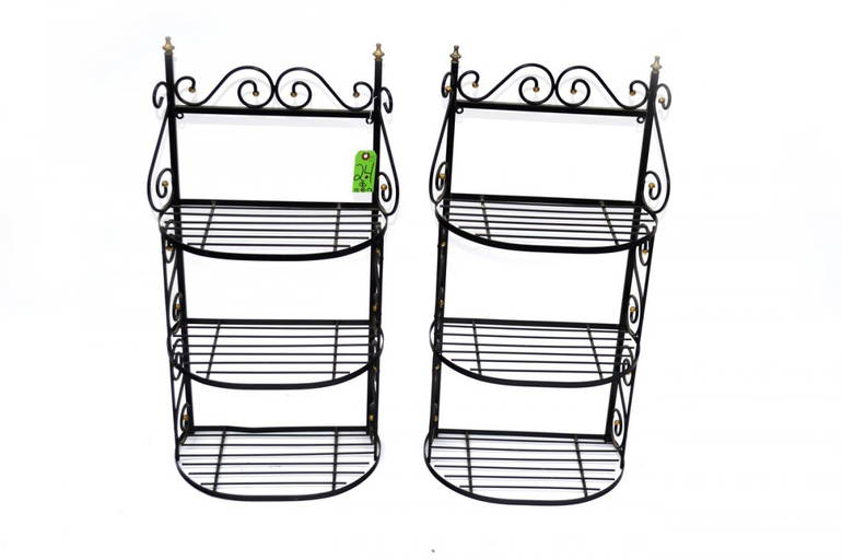 Pair Of Wall Mount Baker's Racks