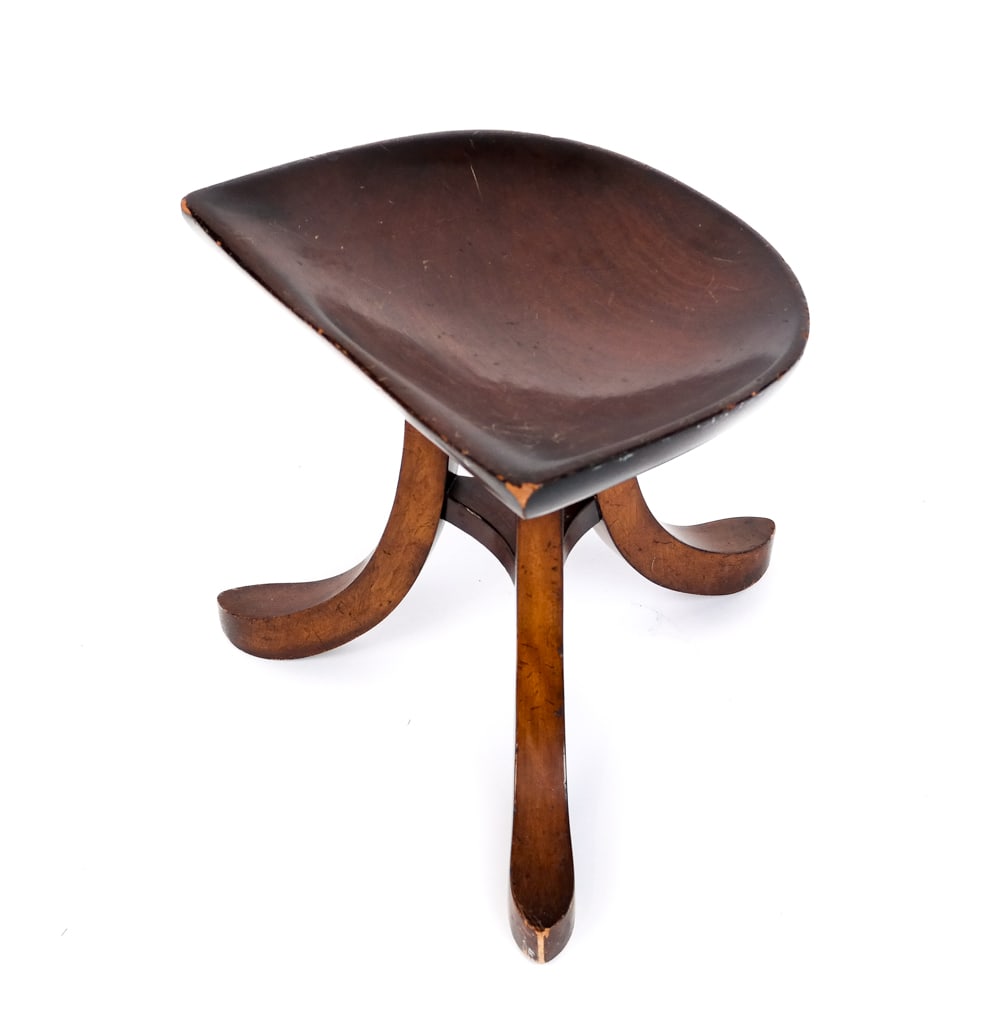 Liberty & Co Attri. Mahogany Thebes Stool Auction