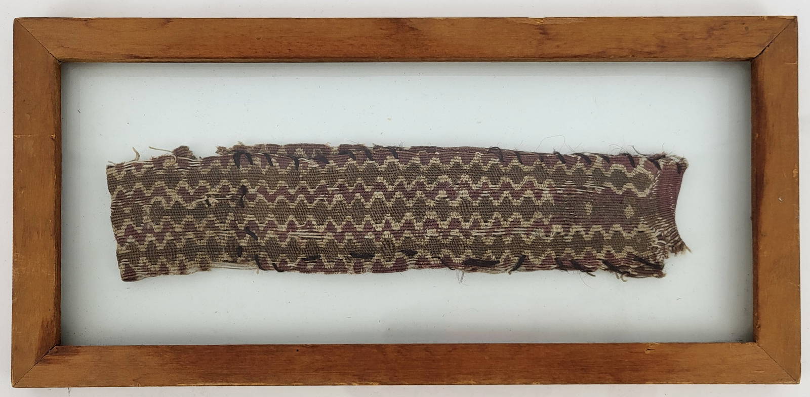 Framed Antique Coptic Textile Fragment Auction