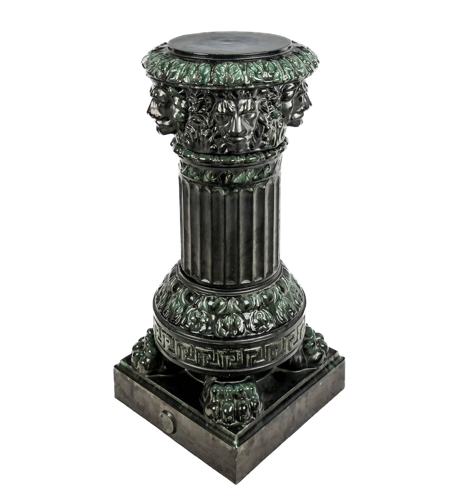 Zsolnay Neoclassical Ceramic Pedestal Auction