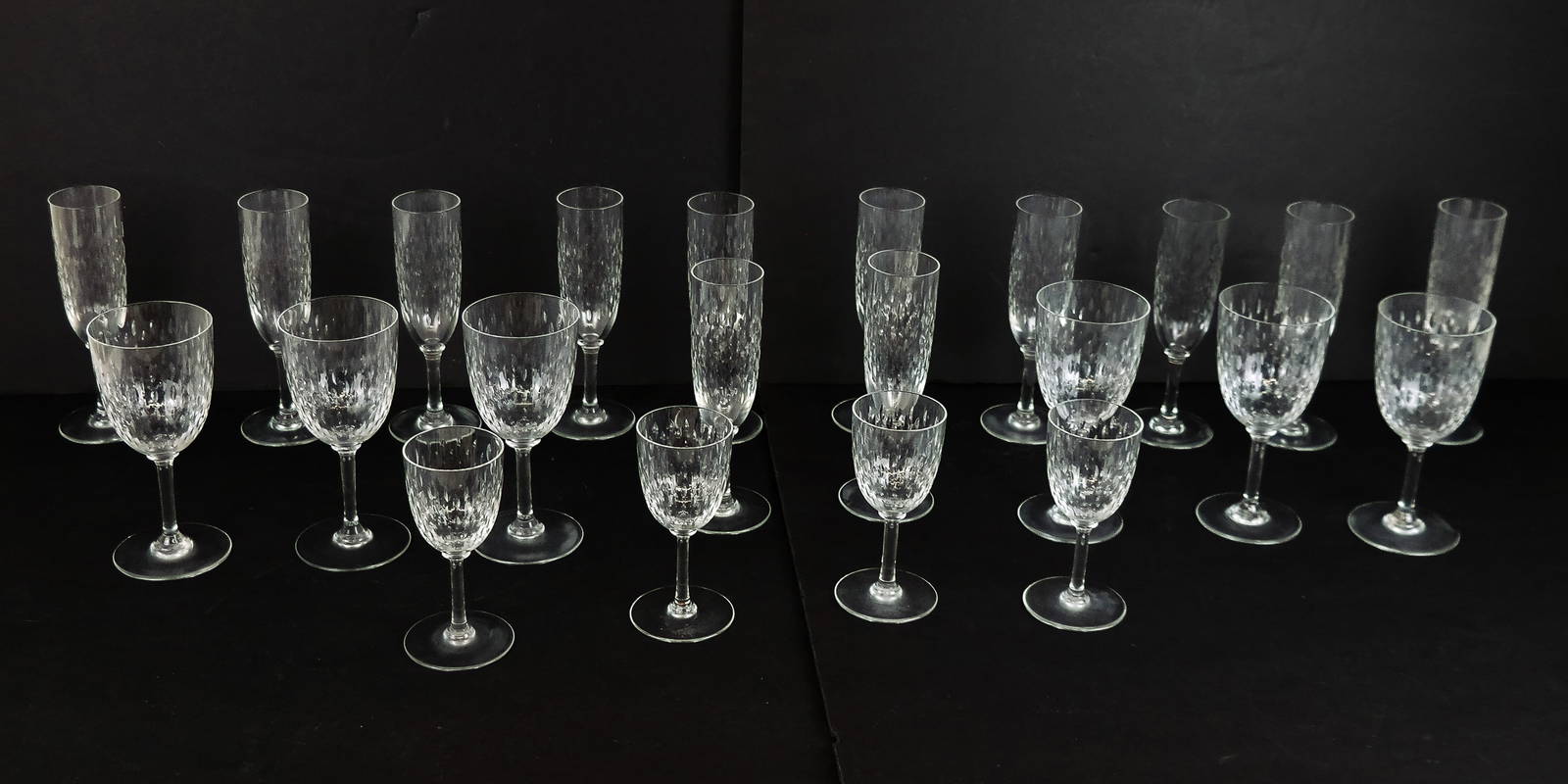 Baccarat "paris" Stemware, 22 Auction