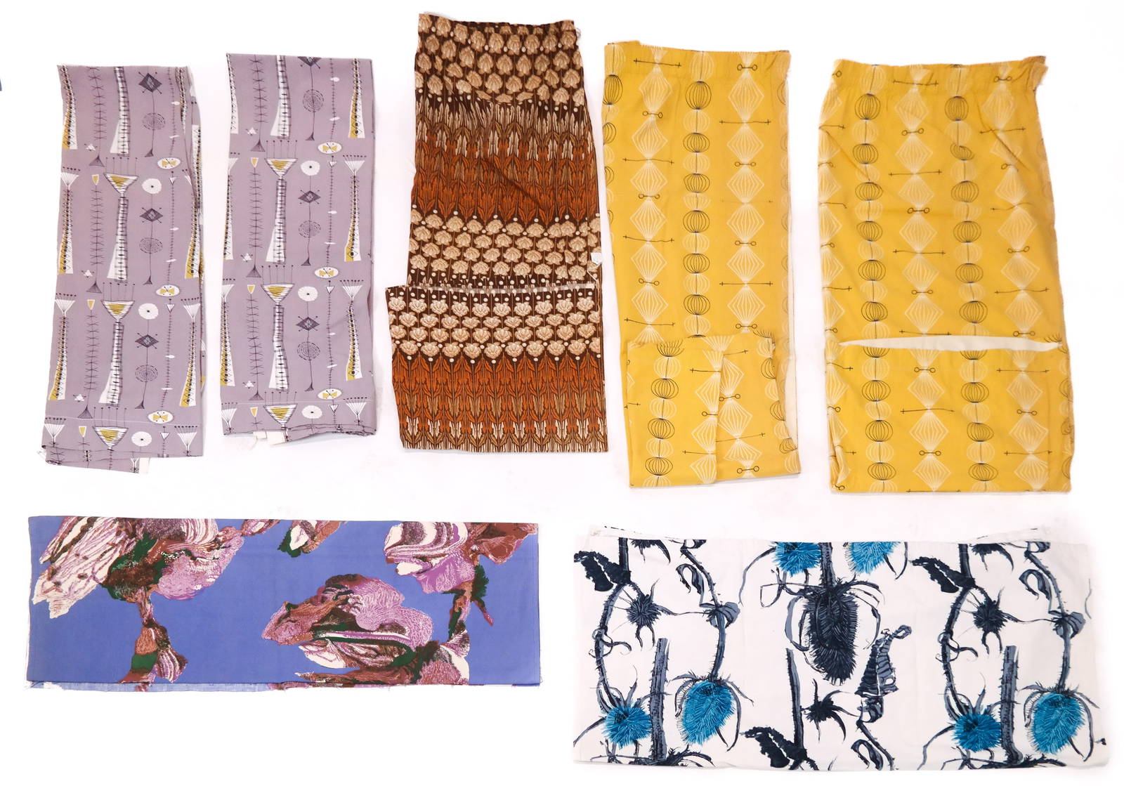 Lot Of 7 Heal's London Printed Fabrics, 1950s-70s - May 31, 2025 ...