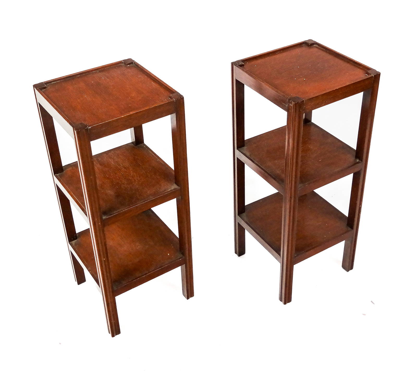 Pair Mid-century Modern Three-tier Tables Auction