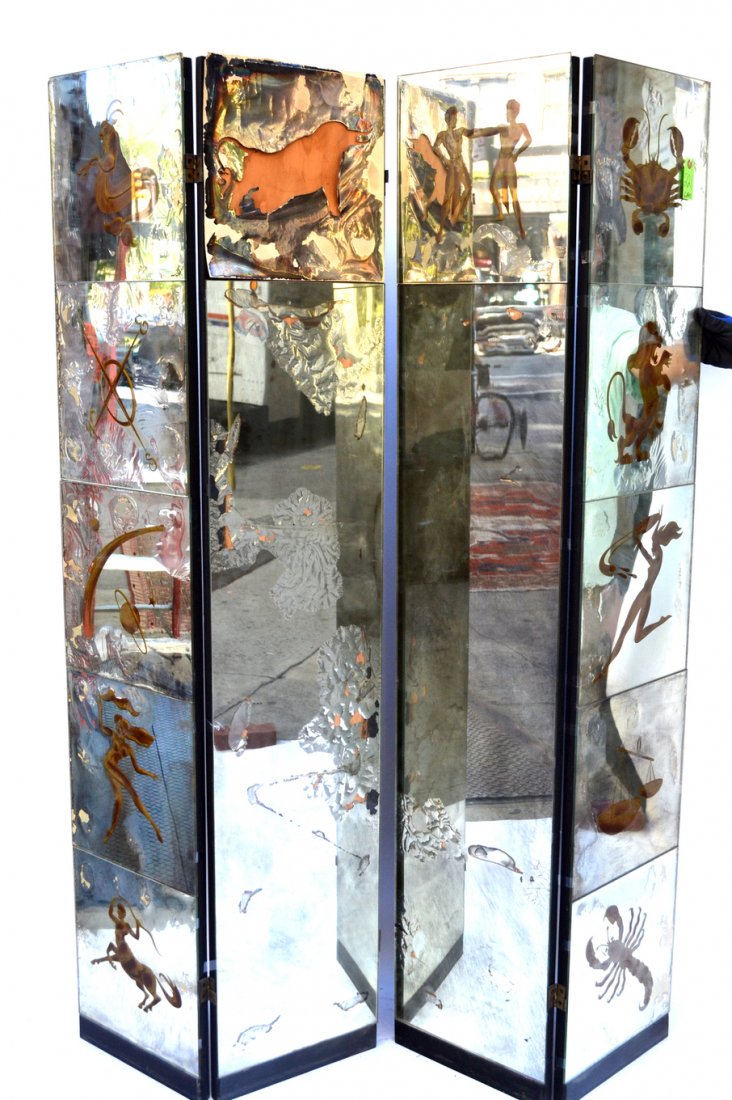 Zodiac 4 Fold Screen