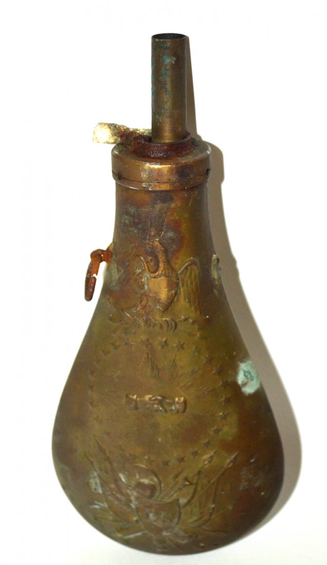 Antique U.S. "Piece" Gun Powder Flask - Aug 17, 2013 | Roland NY in NY