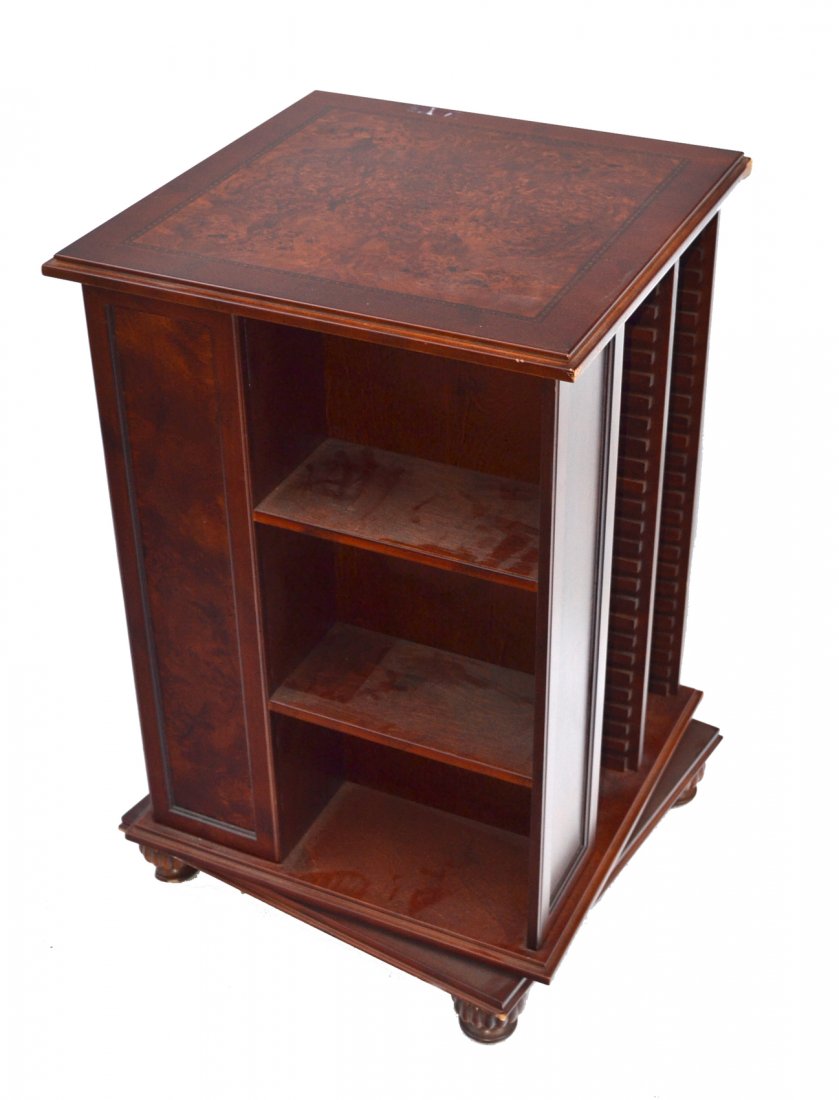 Revolving Library End Table