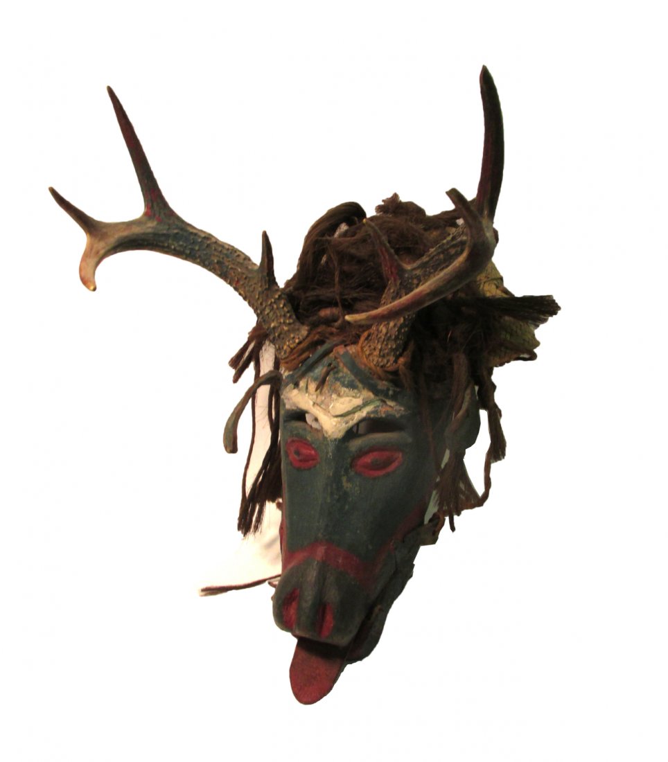 Native American Deer Hunter Mask : Lot 0450