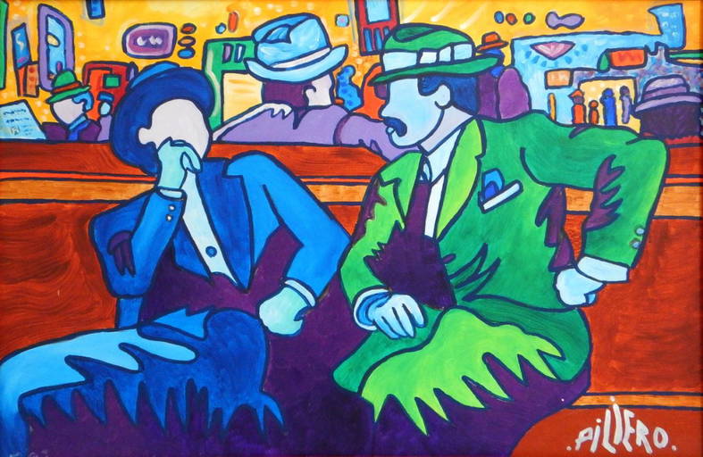 Nicholas Piliero, Oil On Canvas Figures