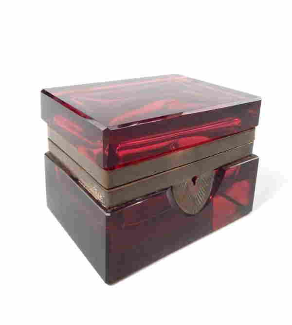 Ruby Glass Jewelry Box - May 16, 2015 | Roland NY in NY