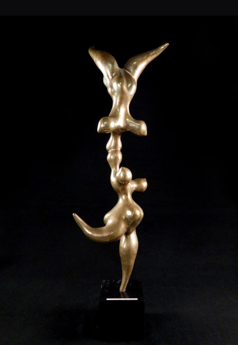 Lewis Seiler, Abstract Bronze Sculpture